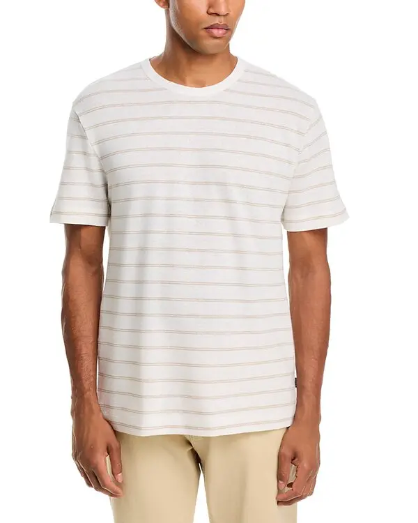 BOSS H-taut Stripe Crewneck T-shirt - Natural