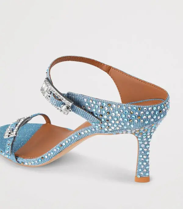 Kurt Geiger Embellished Heeled Sandals - Blue
