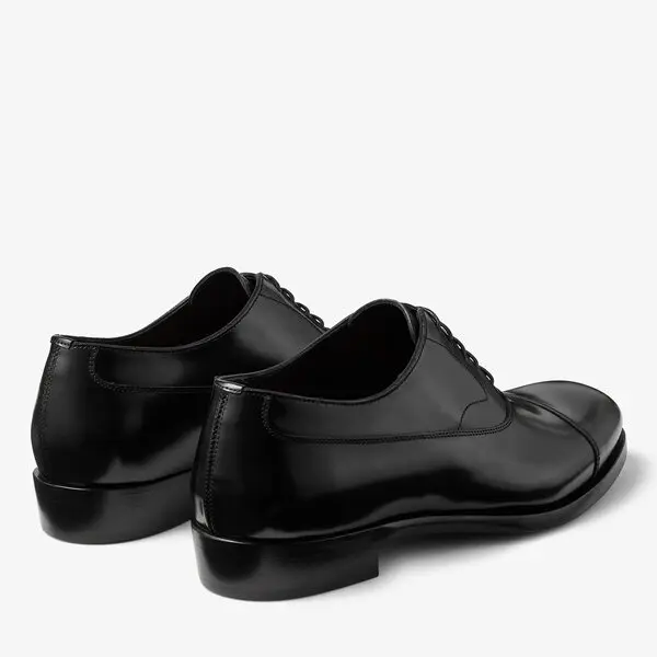 JIMMY CHOO Vine Lace Up Smooth Calf Leather Cap Toe Shoes
