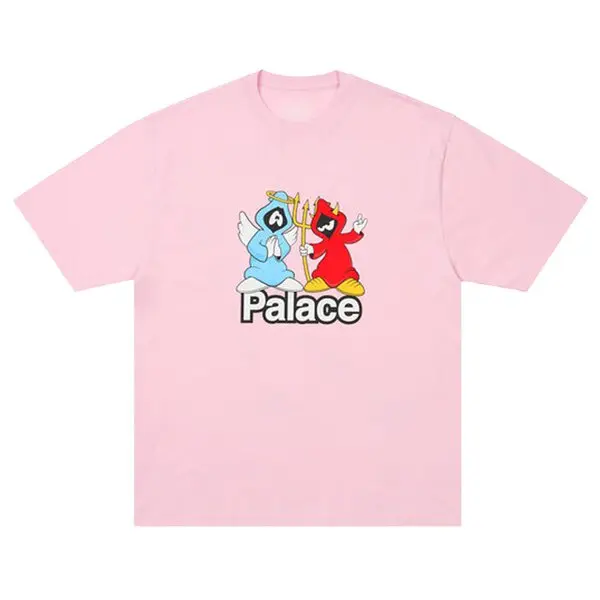 PALACE Right & Wrong Graphic T-shirt - Pink
