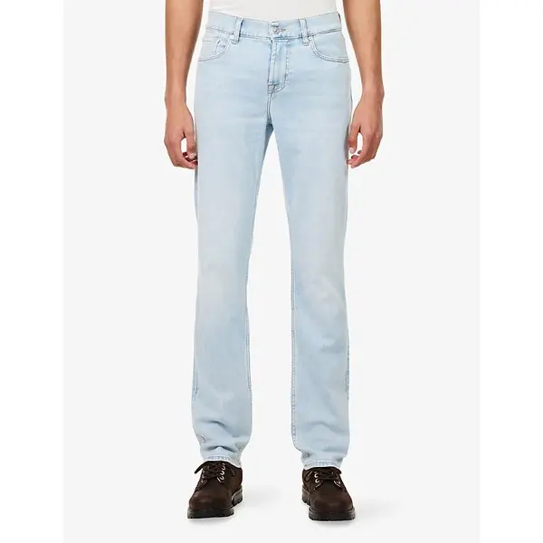 7 For All Mankind Slimmy Tapered Stretch-denim Jeans