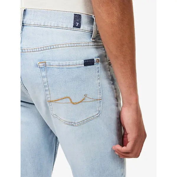 7 For All Mankind Slimmy Tapered Stretch-denim Jeans