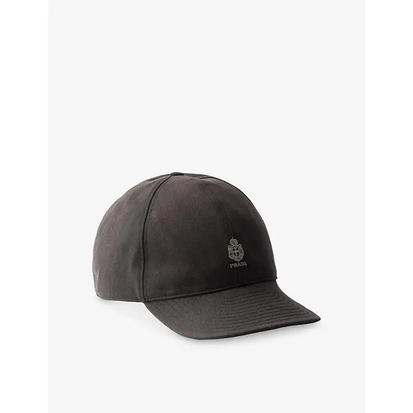 Prada Gabardine Cotton Baseball Cap - Black