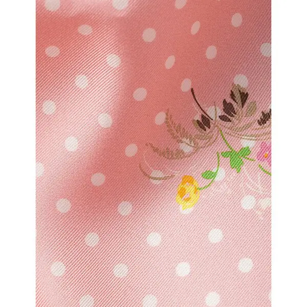 Prada Floral And Polka-dot Print 55 Silk-twill Scarf