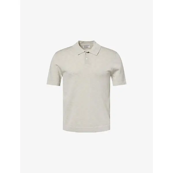 NOBL Brax Short-sleeve Knitted Polo Top