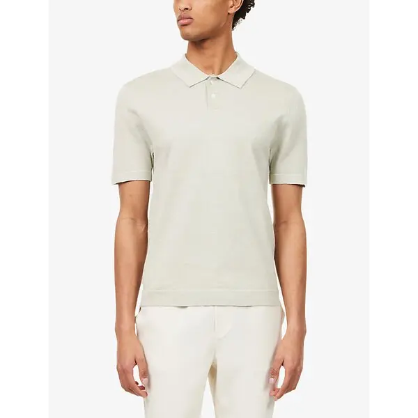 NOBL Brax Short-sleeve Knitted Polo Top
