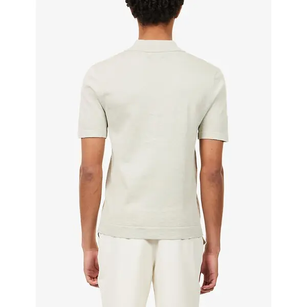 NOBL Brax Short-sleeve Knitted Polo Top