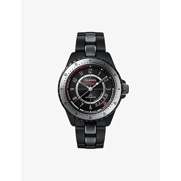 Chanel J12 Calibre 12.1 Ceramic And Steel Watch - Black