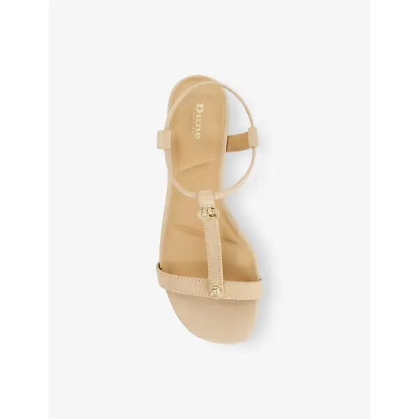 DUNE Lyra Leather Sandals - Ecru Leather