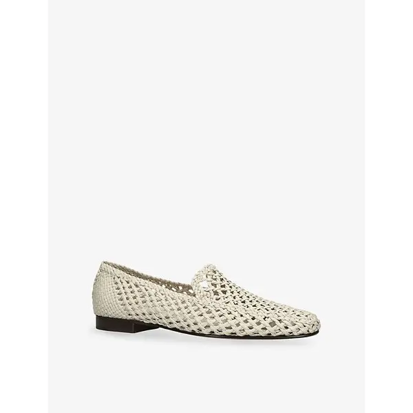 Le Monde Beryl Knotted Leather Loafers - Bone