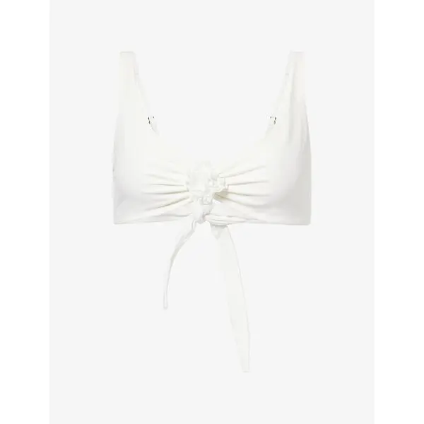 AWAY THAT DAY X Gigi & Olive Sardinia Bikini Top - Bridal White