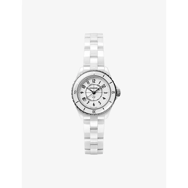 Chanel J12 Ceramic And Stainless Steel Quartz Watch - White