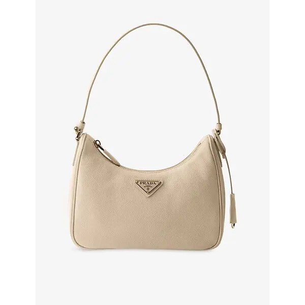 Prada Re-edition 2005 Mini Leather Shoulder Bag - Neutral