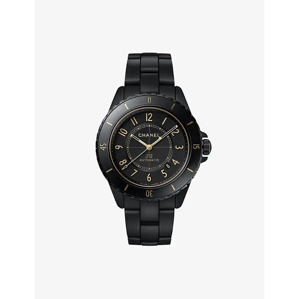 Chanel J12 Calibre 12.1 Watch - Black & Yellow Gold