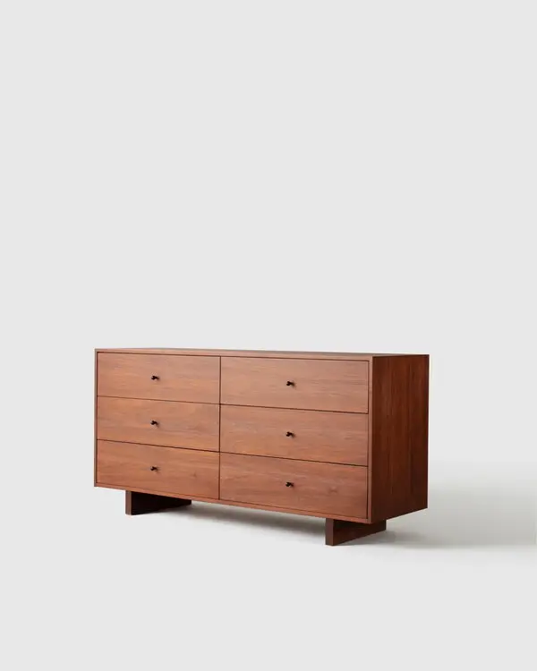 Quince Solid Wood Platform 6-drawer Dresser