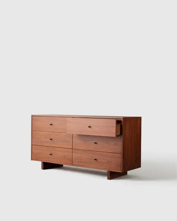 Quince Solid Wood Platform 6-drawer Dresser