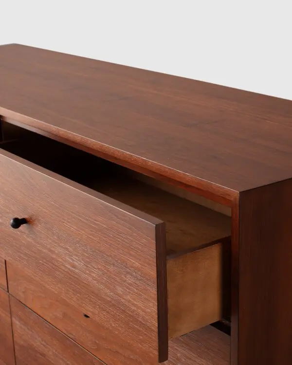 Quince Solid Wood Platform 6-drawer Dresser