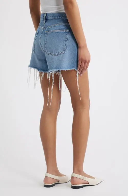FRAME High Waist Denim Cutoff Shorts - Loretta