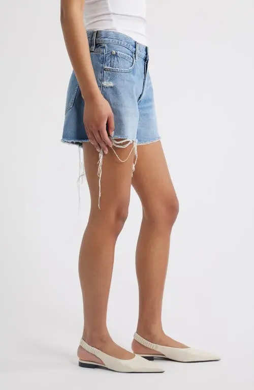 FRAME High Waist Denim Cutoff Shorts - Loretta