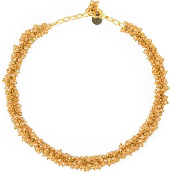 Deepa Gurnani Jemsa Necklace - Champagne