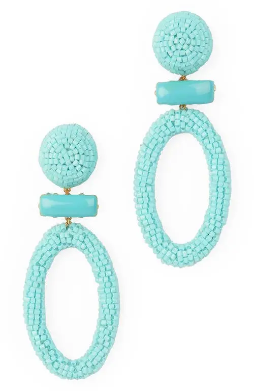 Deepa Gurnani Yolanda Drop Earrings - Blue