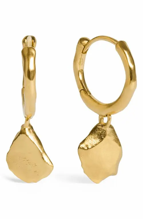 Monica Vinader Fragments Asymmetric Drop Hoop Earrings - 18k Gold Vermeil
