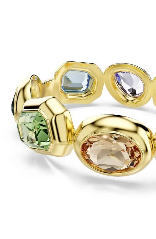 SWAROVSKI Gema Crystal Bangle Bracelet - Gold Multi