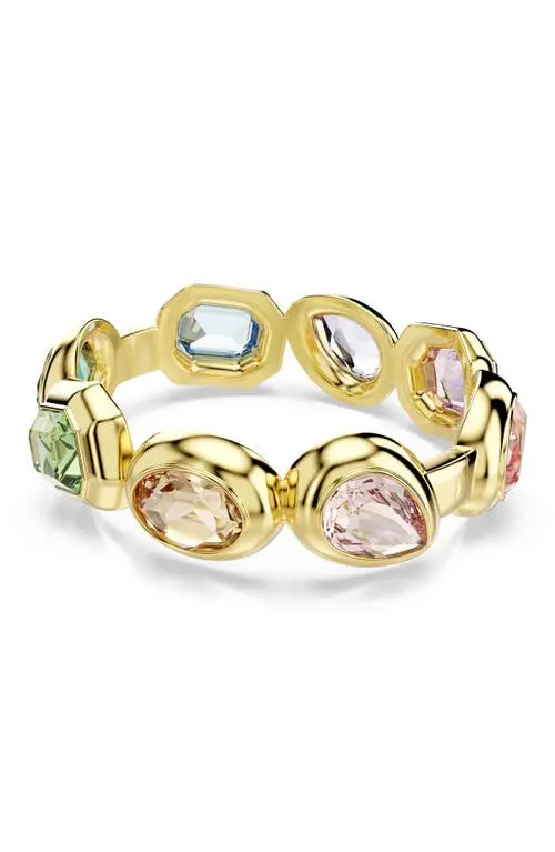 SWAROVSKI Gema Crystal Bangle Bracelet - Gold Multi