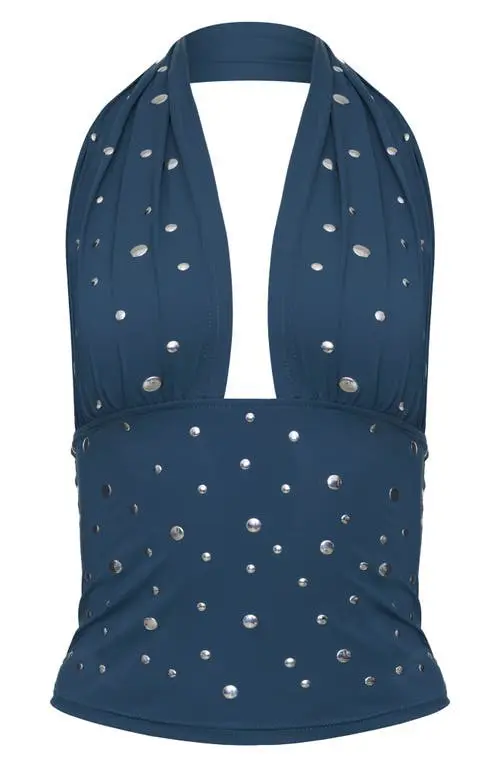 Lioness Safari Stud Halter Crop Top