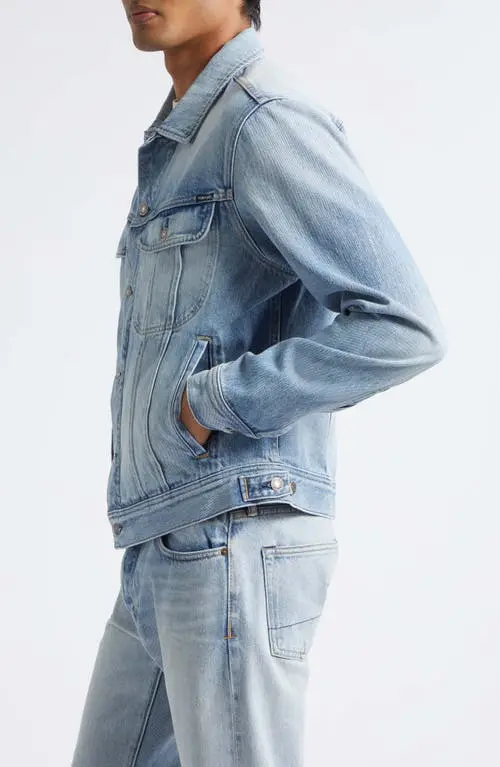 TOM FORD Selvedge Denim Icon Jacket - Pale Blue Denim