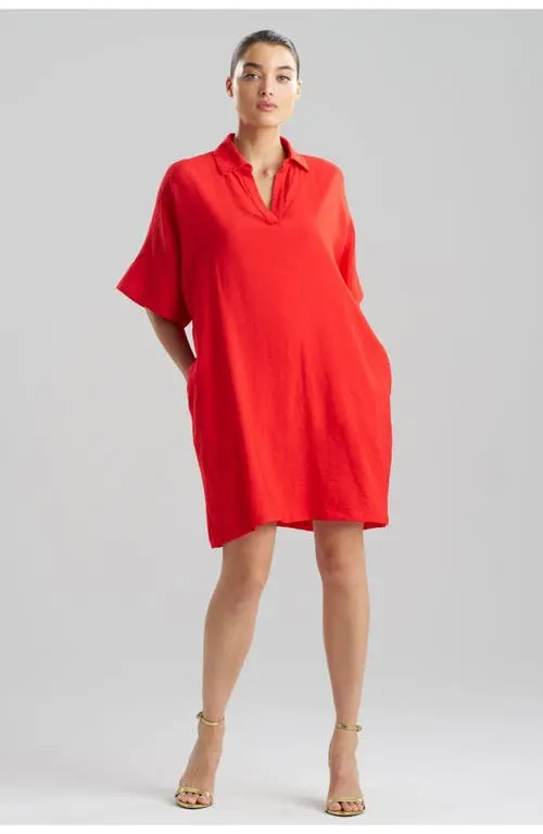 Natori Short Sleeve Caftan Dress - Poppy