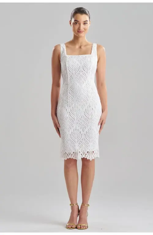Natori Leaflet Lace Tank Sheath Dress