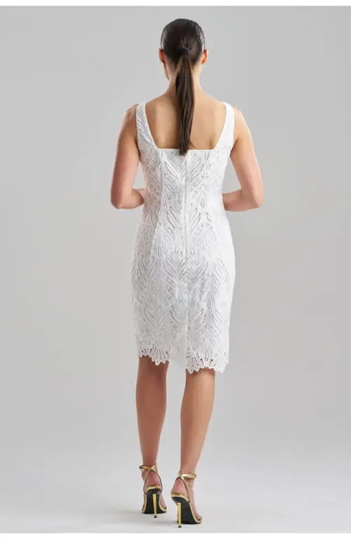 Natori Leaflet Lace Tank Sheath Dress