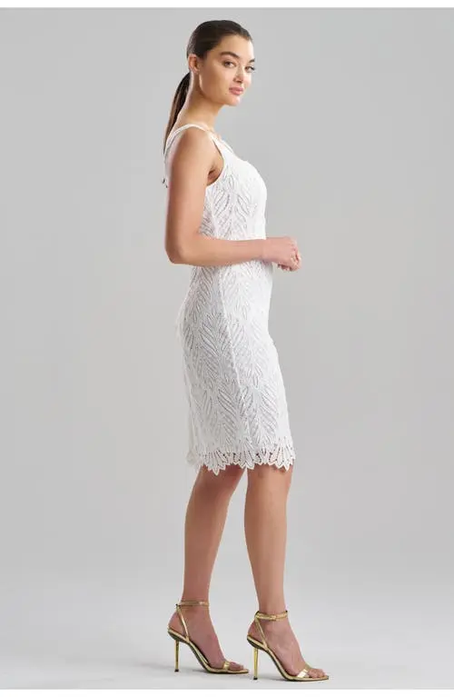 Natori Leaflet Lace Tank Sheath Dress