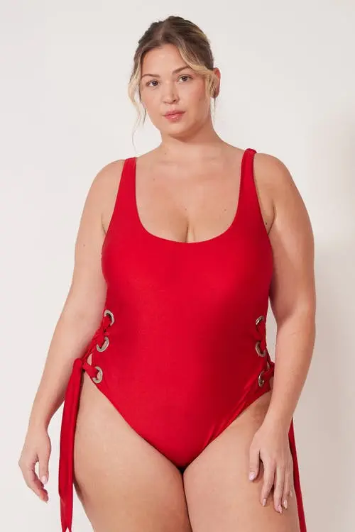 VILLA FRESCA Andi One-piece Swimsuit - Crimson