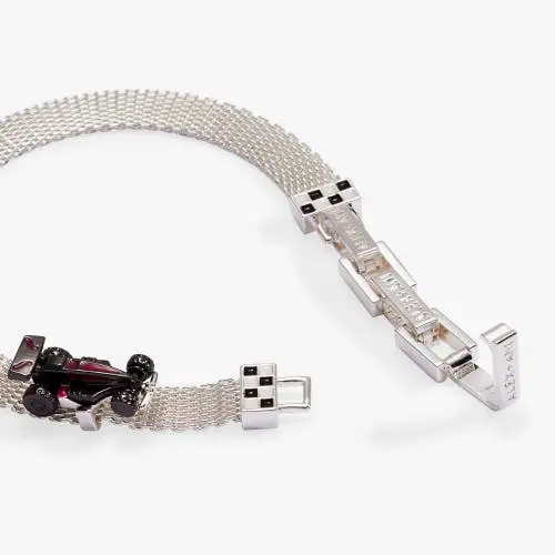 ALEX AND ANI X Hot Wheels Moveable Racecar Mesh Bracelet