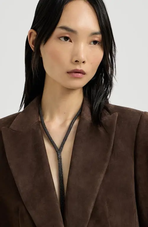 Brunello Cucinelli Monili Tie Necklace - Black