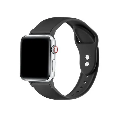 POSH TECH Silicone Apple Watch Band - Black