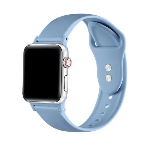 POSH TECH Silicone Apple Watch Band - Ice Blue