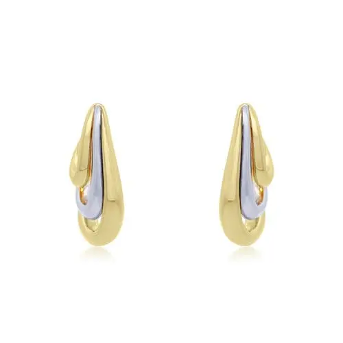 THE LOVERY FINE JEWELRY Two-tone Trio Hoop Earrings