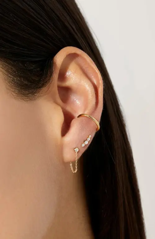 ANA LUISA 14k -dipped Sterling Silver Ear Climber Earrings With Cubic Zirconia