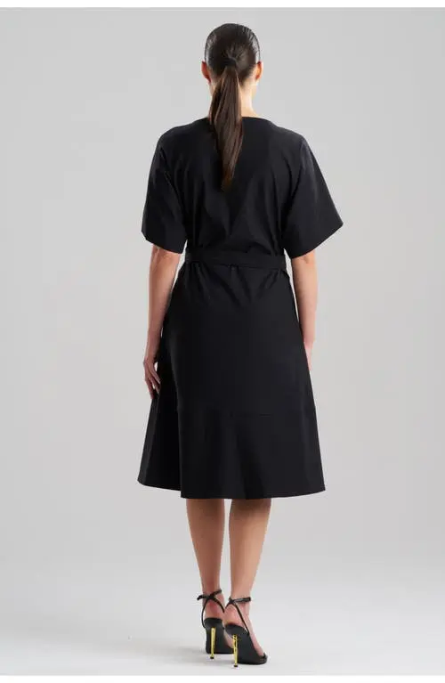 Natori Embroidered Boatneck Dress