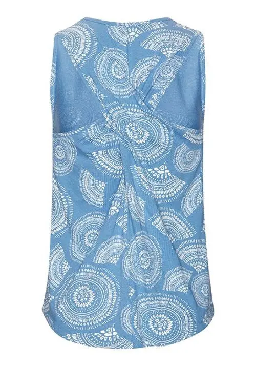 LASCANA Printed Twist Back Tank Top