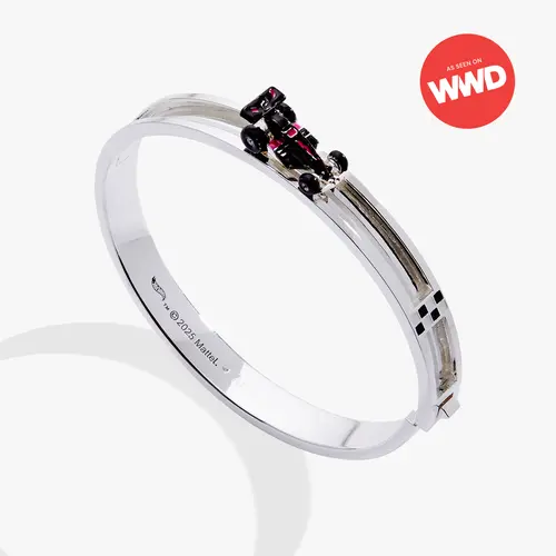 ALEX AND ANI Hot Wheels Moveable Racecar Hinge Bangle - Silver