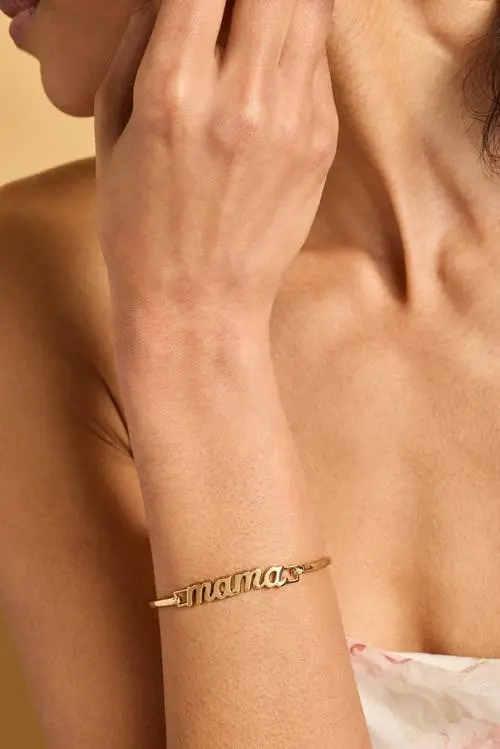 ALEX AND ANI Mama" Script Cuff Bracelet