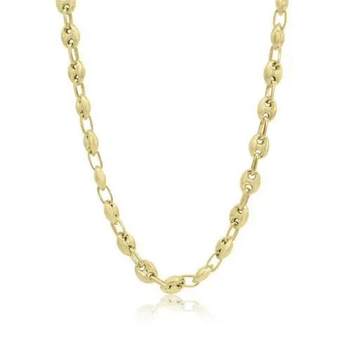 THE LOVERY FINE JEWELRY 14k Gold-plated Sterling Silver Mariner Link Necklace - Goldlated Sterling Silver