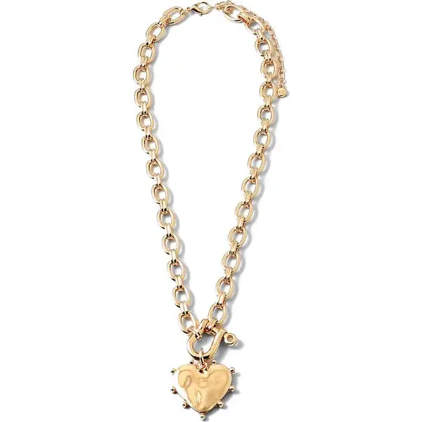 ERIN MCDERMOTT JEWELRY Heart Pendant Necklace - Gold