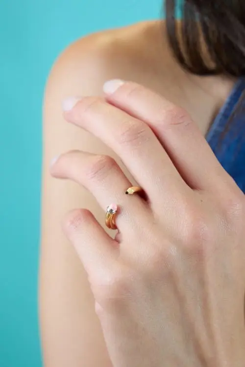ALEX AND ANI Pencil Enamel Ring