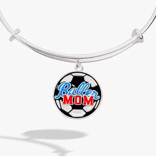 ALEX AND ANI Baller Mom Soccer Charm Bangle