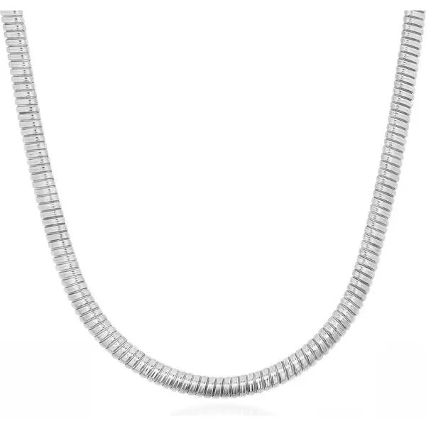 THE LOVERY FINE JEWELRY Tubogas Collar Necklace - Sterling Silver